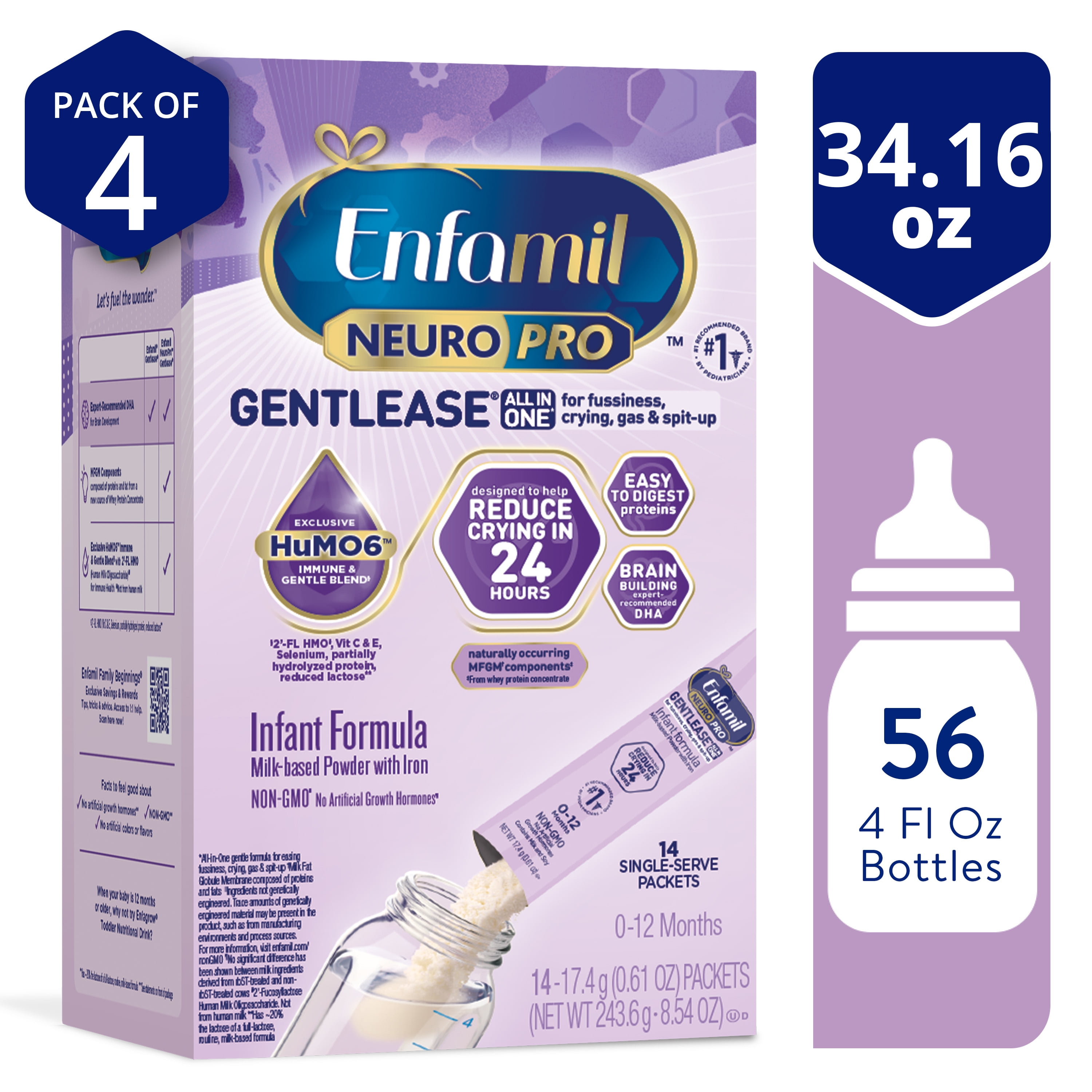 Enfamil NeuroPro Gentlease Powder Baby Formula, For Fussiness, Crying ...
