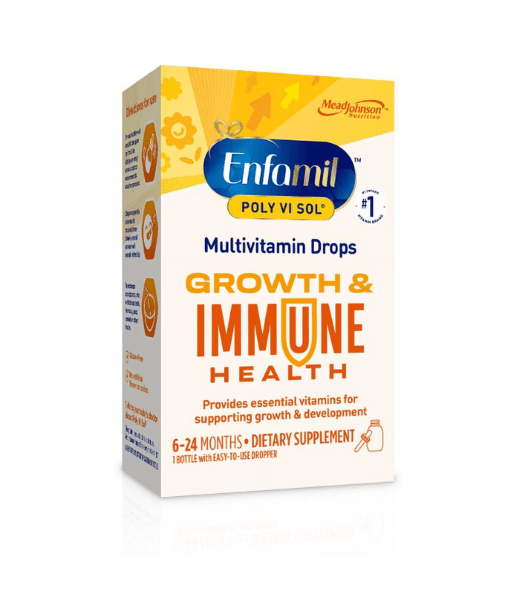 Enfamil Poly-Vi-Sol Multivitamin Drops for Infants and Toddlers, 50 mL ...