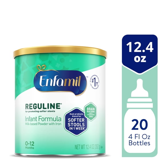 Enfamil Reguline Powder Baby Formula, Promotes Soft Stools, 12.4 oz Can ...
