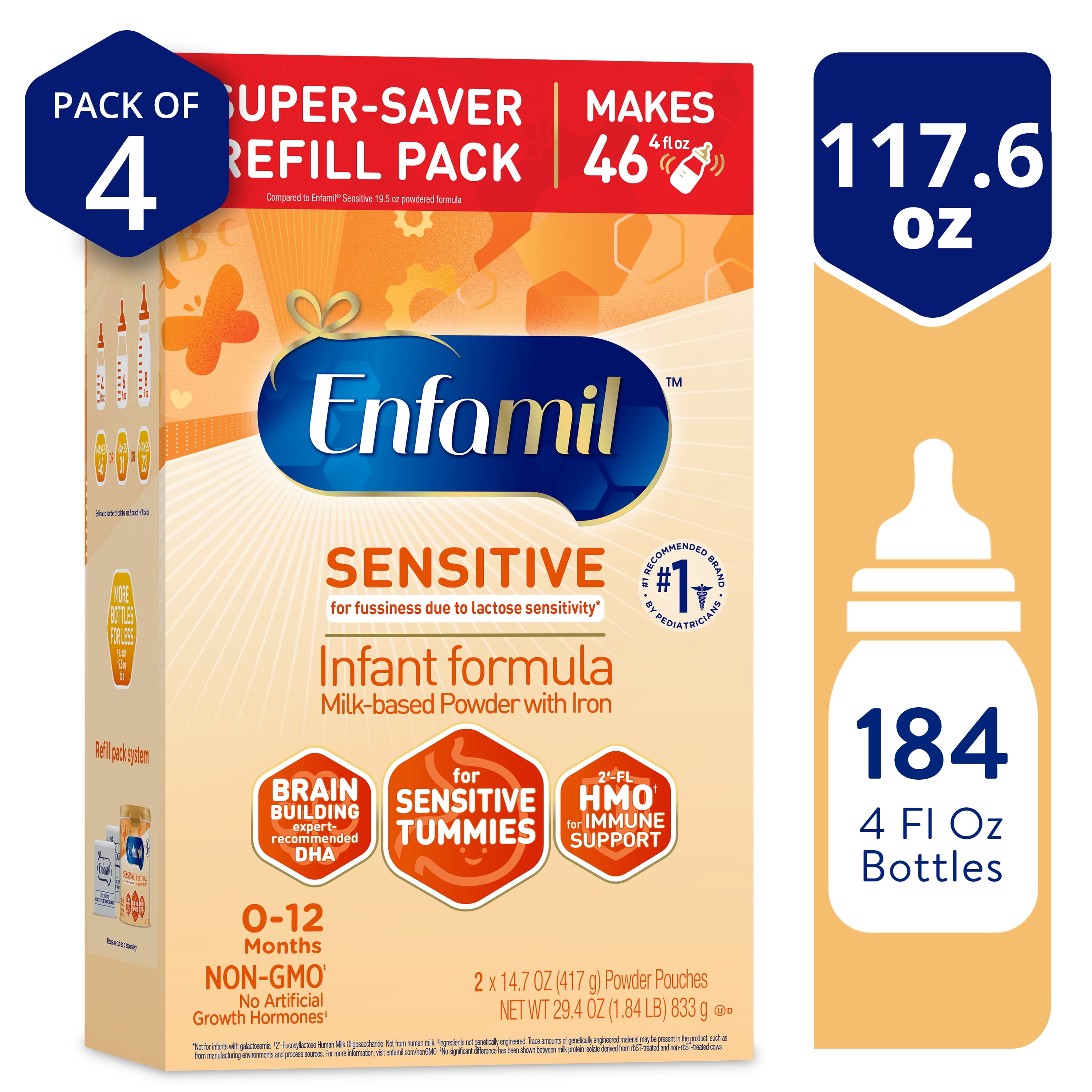 Free Shipping! Enfamil Sensitive Baby Formula with DHA, Iron ...