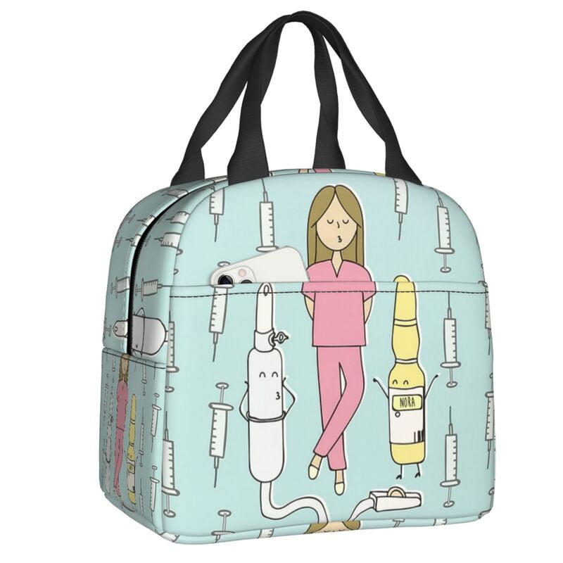 Enfermera En Apuros Doctor Nurse Lunch Bag Women Portable Cooler ...