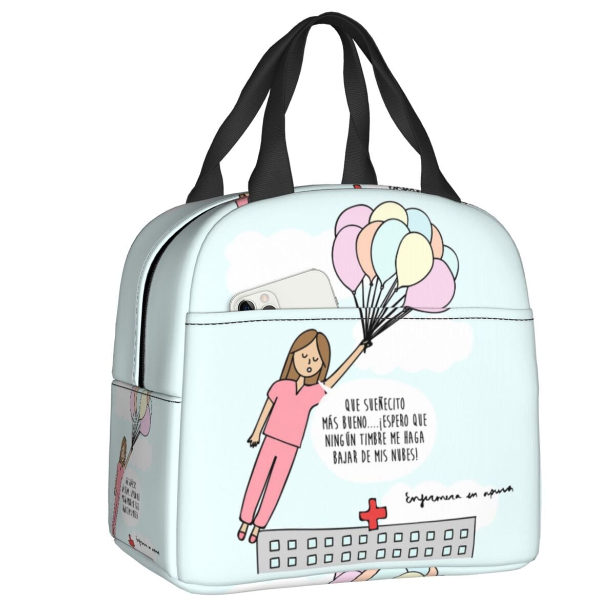 Enfermera En Apuros Doctor Nurse Medical Lunch Box for Women Leakproof ...
