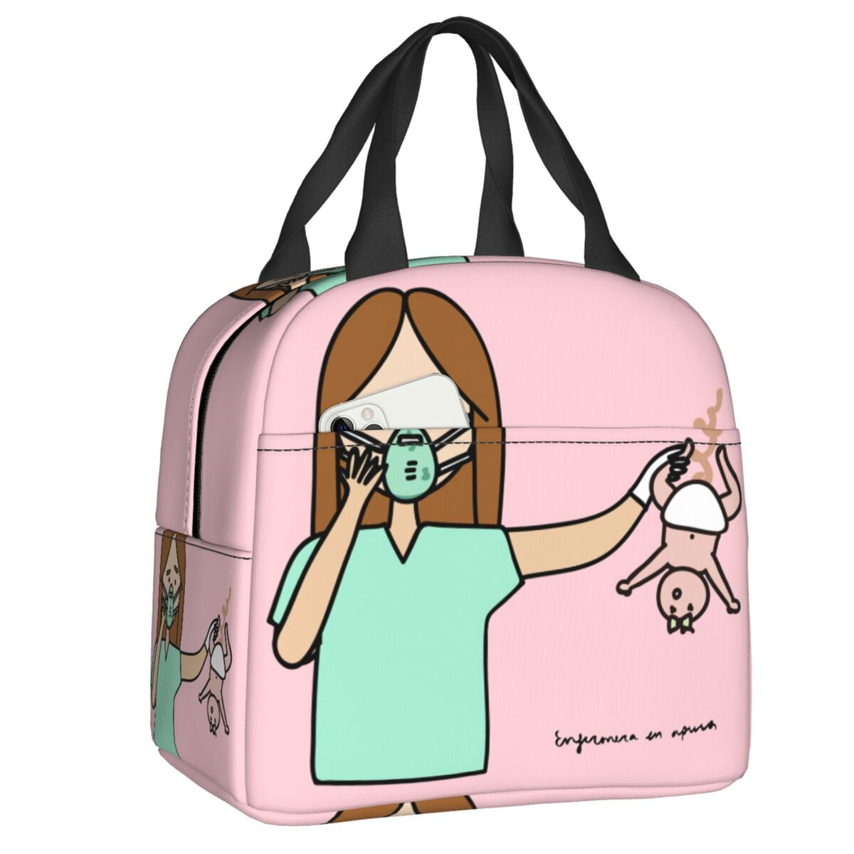 Enfermera En Apuros Doctor Nurse Medical Lunch Boxes Women Waterproof ...