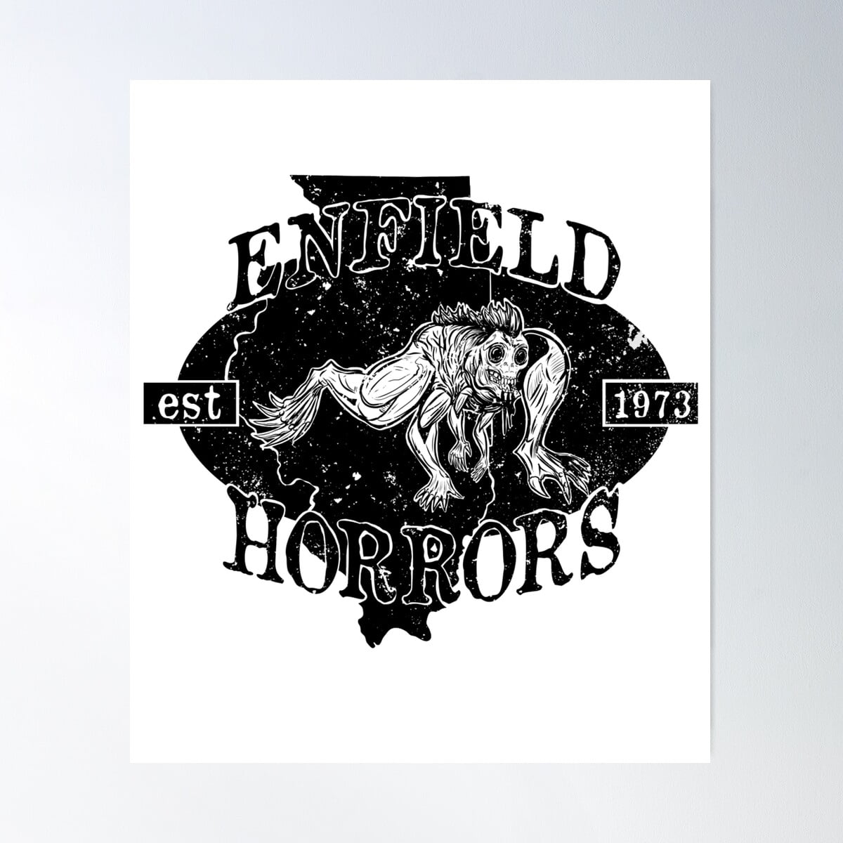 Enfield Horror High Poster Wall Art, Modern Wall Decor For Living Room ...