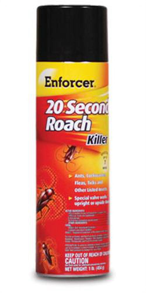 Enforcer 20-Second Ant & Roach Killer, 16 Oz. Aerosol Spray, Water Bug ...