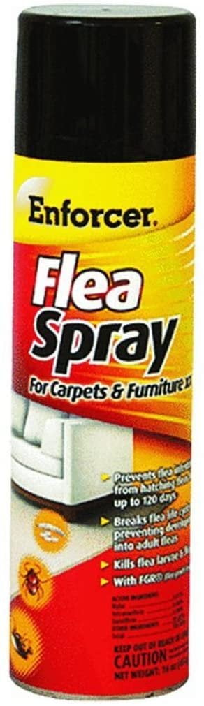 Enforcer, Flea Spray, 14 oz, Indoor Use, Breaks Flea Life Cycle ...