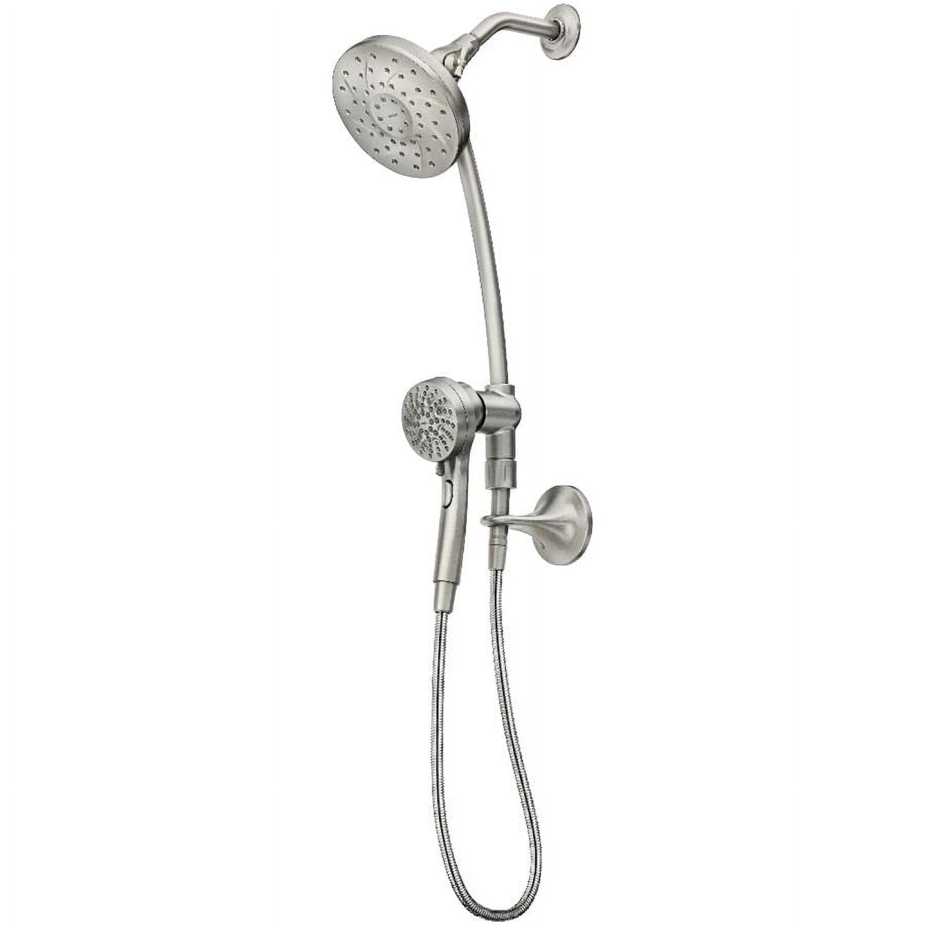 Moen Rain Showerhead, Handheld Shower, 6 Settings, Spot Resist Brushed ...