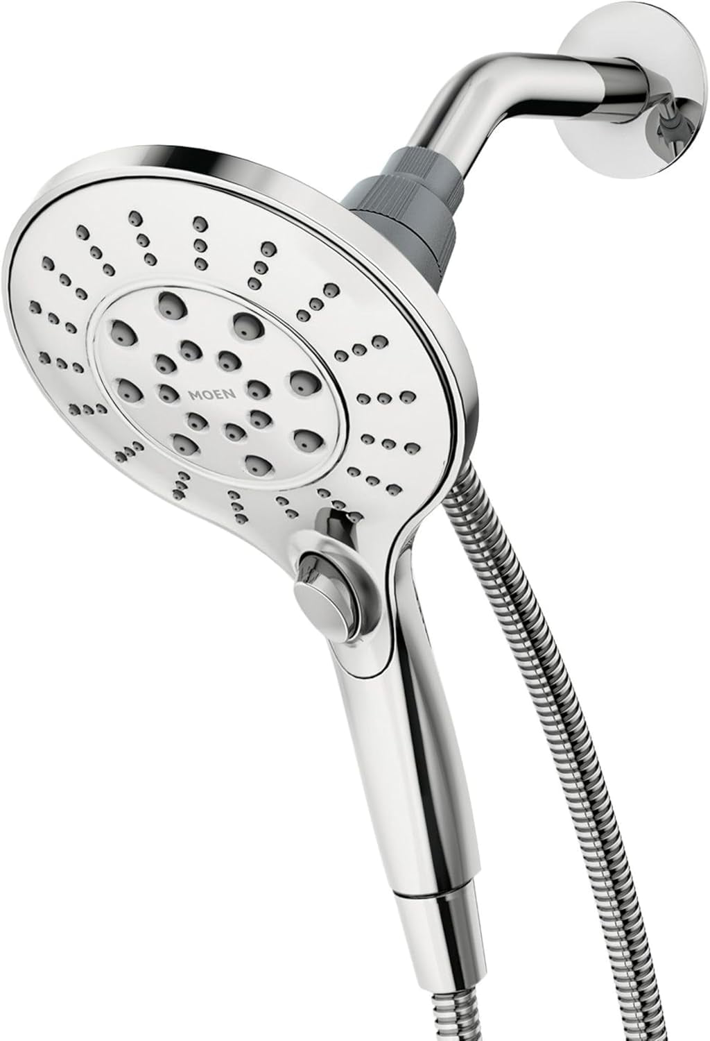 Engage Chrome Magnetix Six-Function 5.5-Inch Wide Handheld Shower Head ...