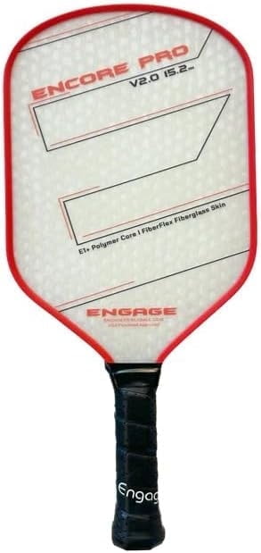 Engage Encore Pro V2.0 Pickleball Paddle – FiberFlex Face for Power ...