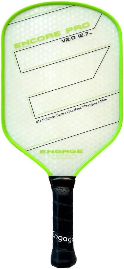 Engage Encore Pro V2.0 Pickleball Paddle – FiberFlex Fiberglass Face ...