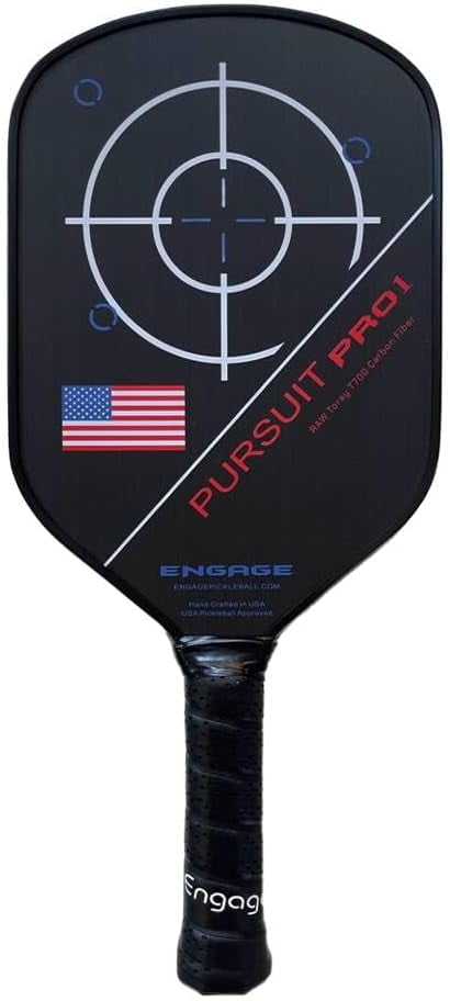 Engage Pursuit Pro1 Pickleball Paddle - Raw T700 Toray Carbon Fiber for ...