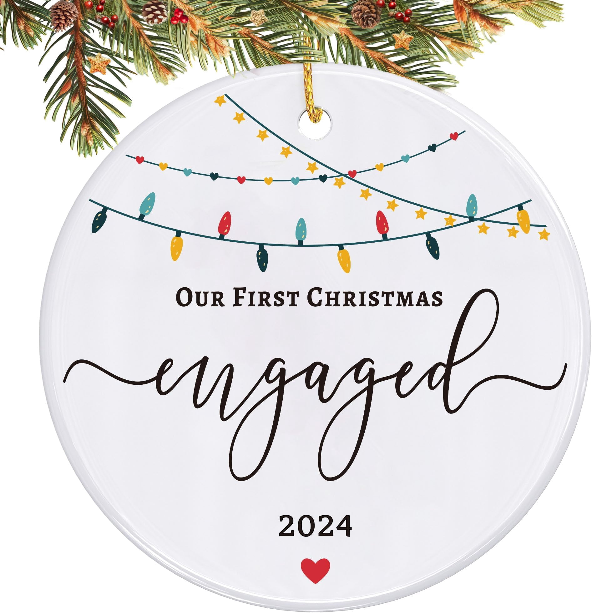 Engagement Gifts for Couples Unique - First Christmas Engaged 2024 ...