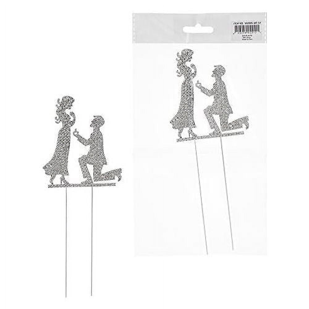 Engagement Proposal Wedding Cake Topper Romantic Couple Mr. & Mrs ...