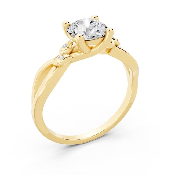 Engagement Ring for Women in 1.00 - 5.00 Carat Round Lab Grown Diamond ...