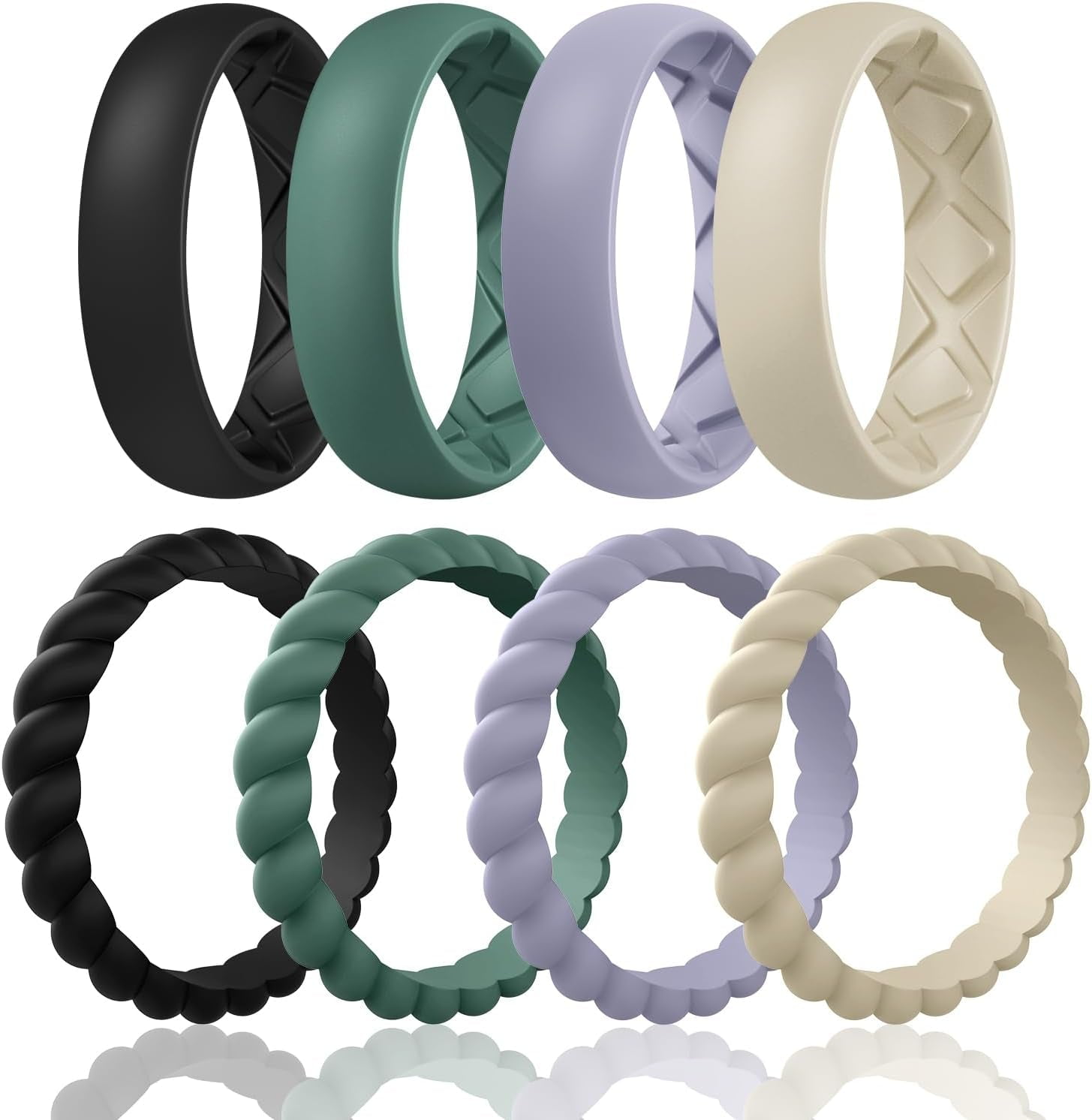 Engagement Rings Women, Inner Arc Ergonomic Breathable Design Silicone ...