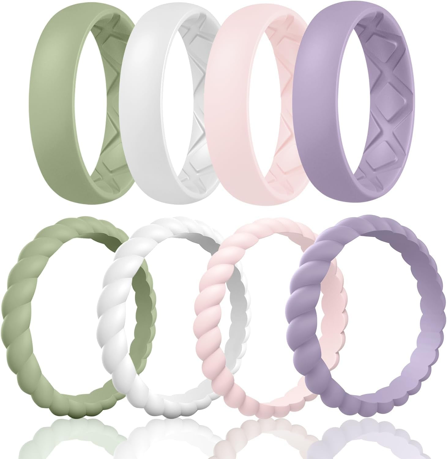 Engagement Rings Women, Inner Arc Ergonomic Breathable Design Silicone ...