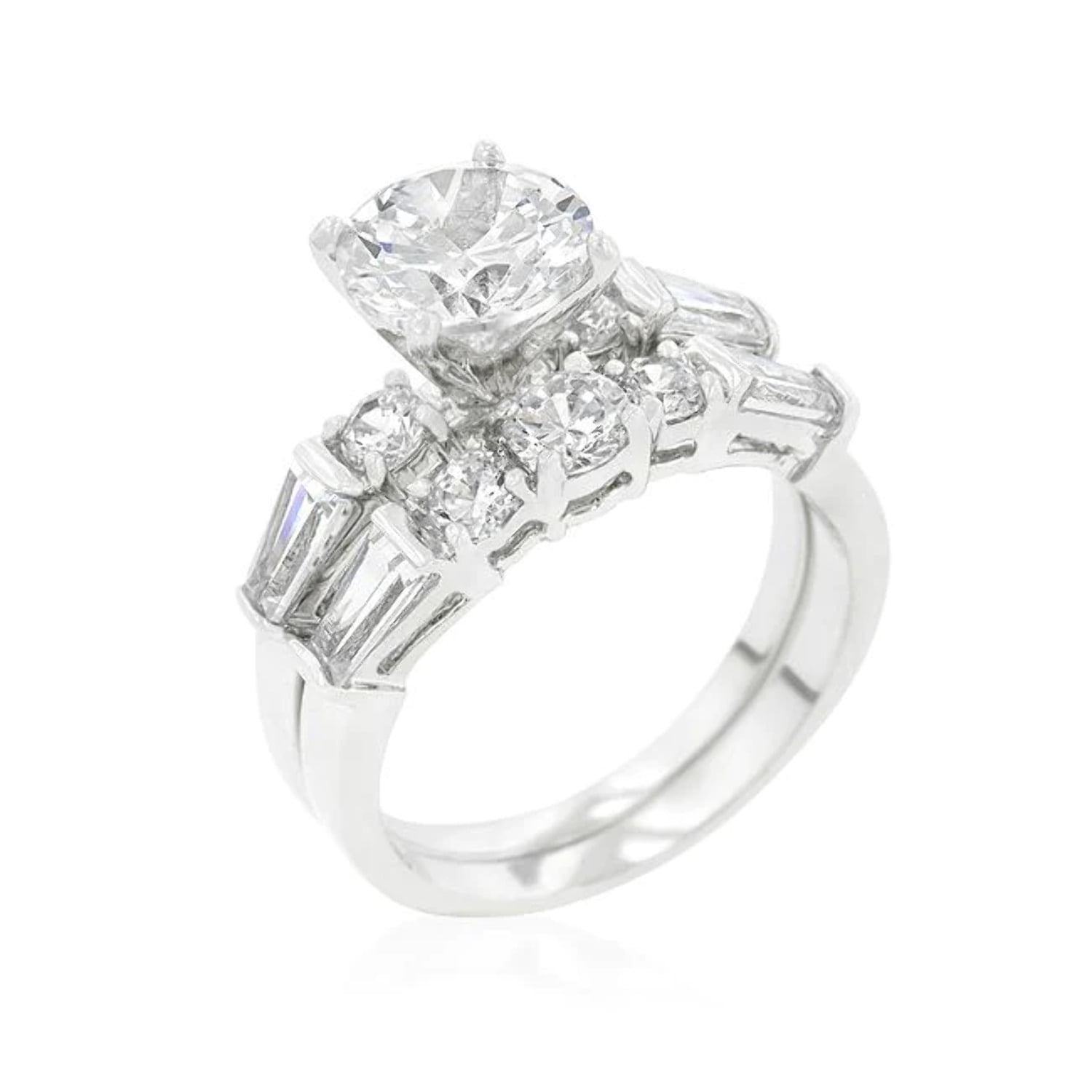 Engagement Set with Large Center Stone - Walmart.com