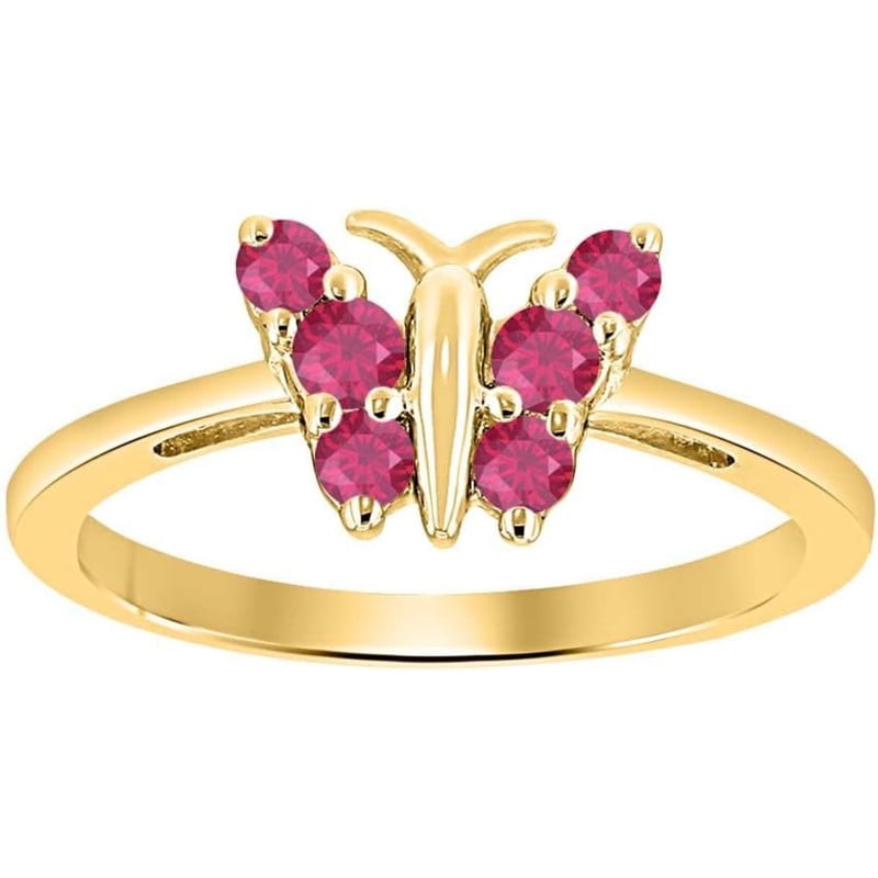 Engagement Wedding 925 Sterling Silver 14K Yellow Gold Plating Round ...