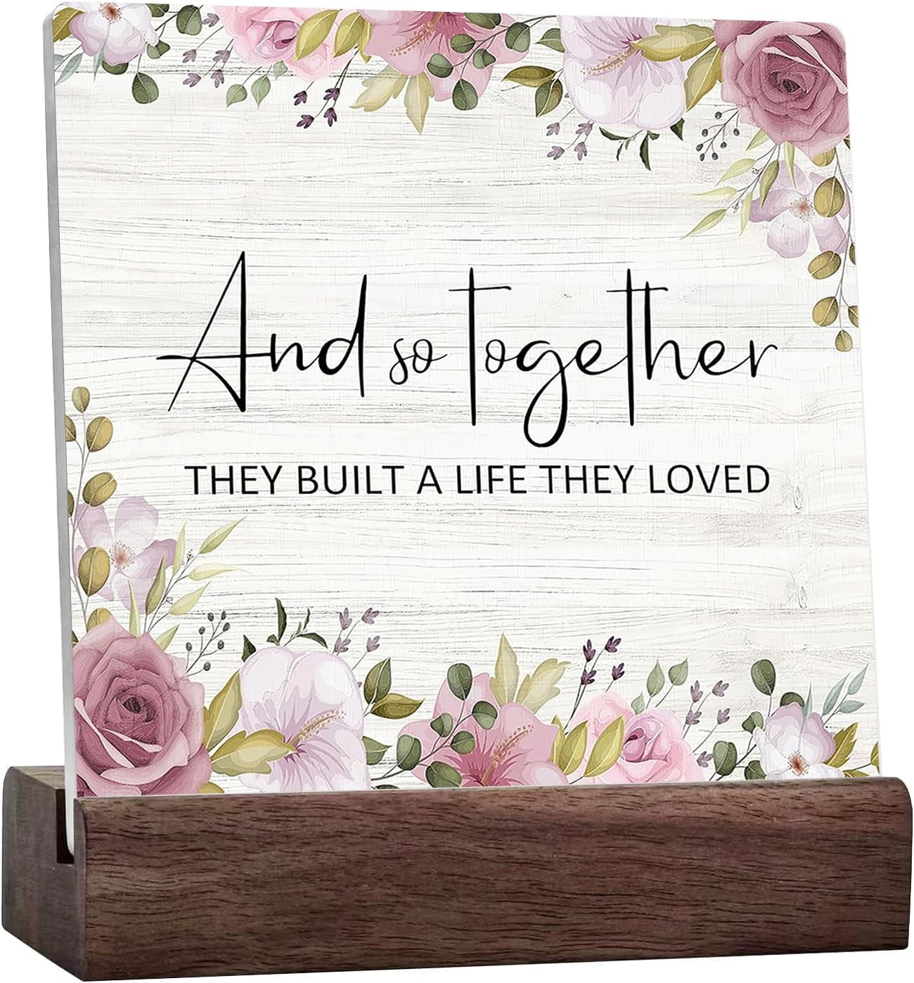 Engagement Wedding Gifts For Couple Newlyweds,And So They Built A Life ...