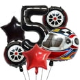 Engaging 40 Inch Digital Balloon Set with Racing Motifs Aluminum Foil ...