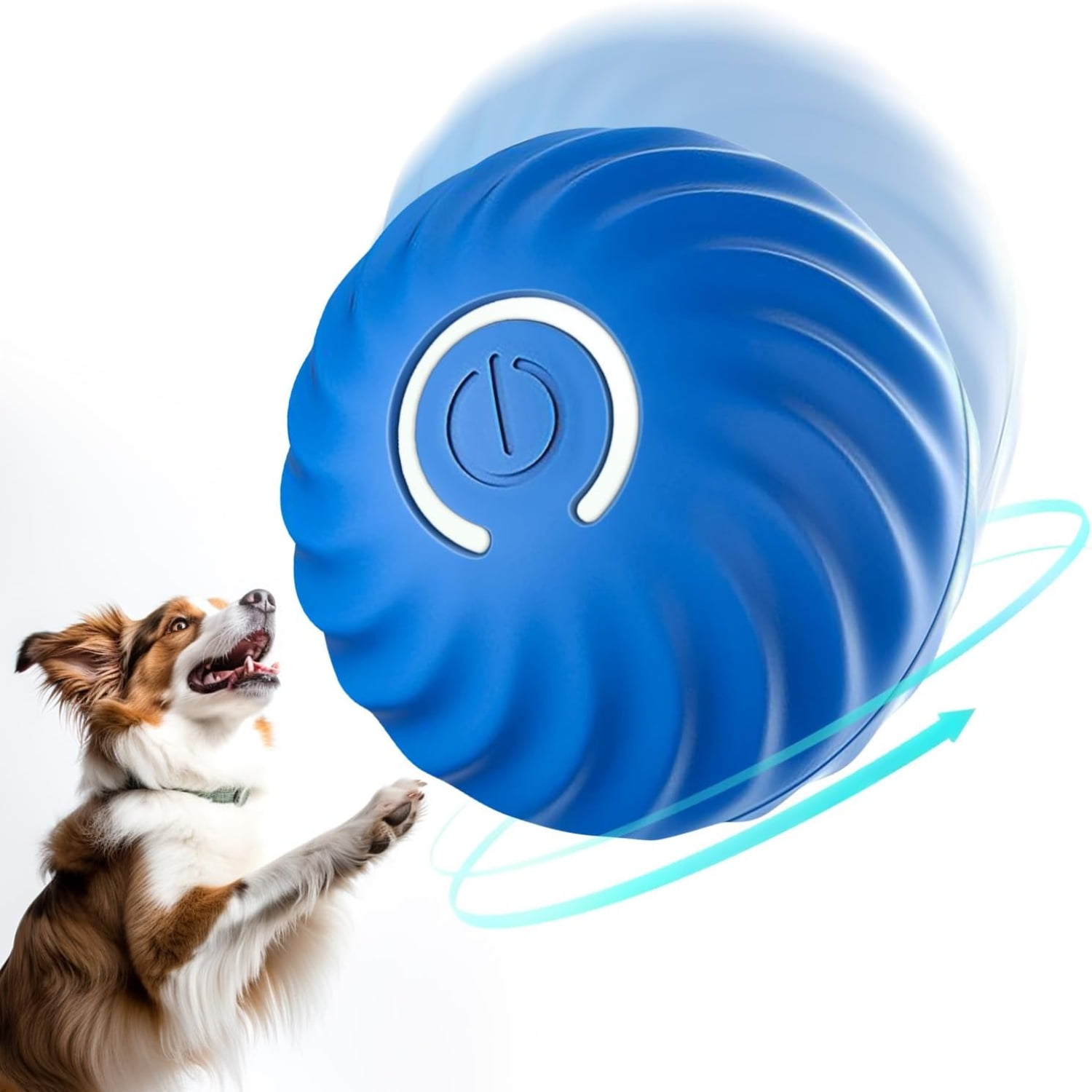Engaging and Durable Blue Rolling Ball Toy for Puppy/Small/Medium Dogs ...