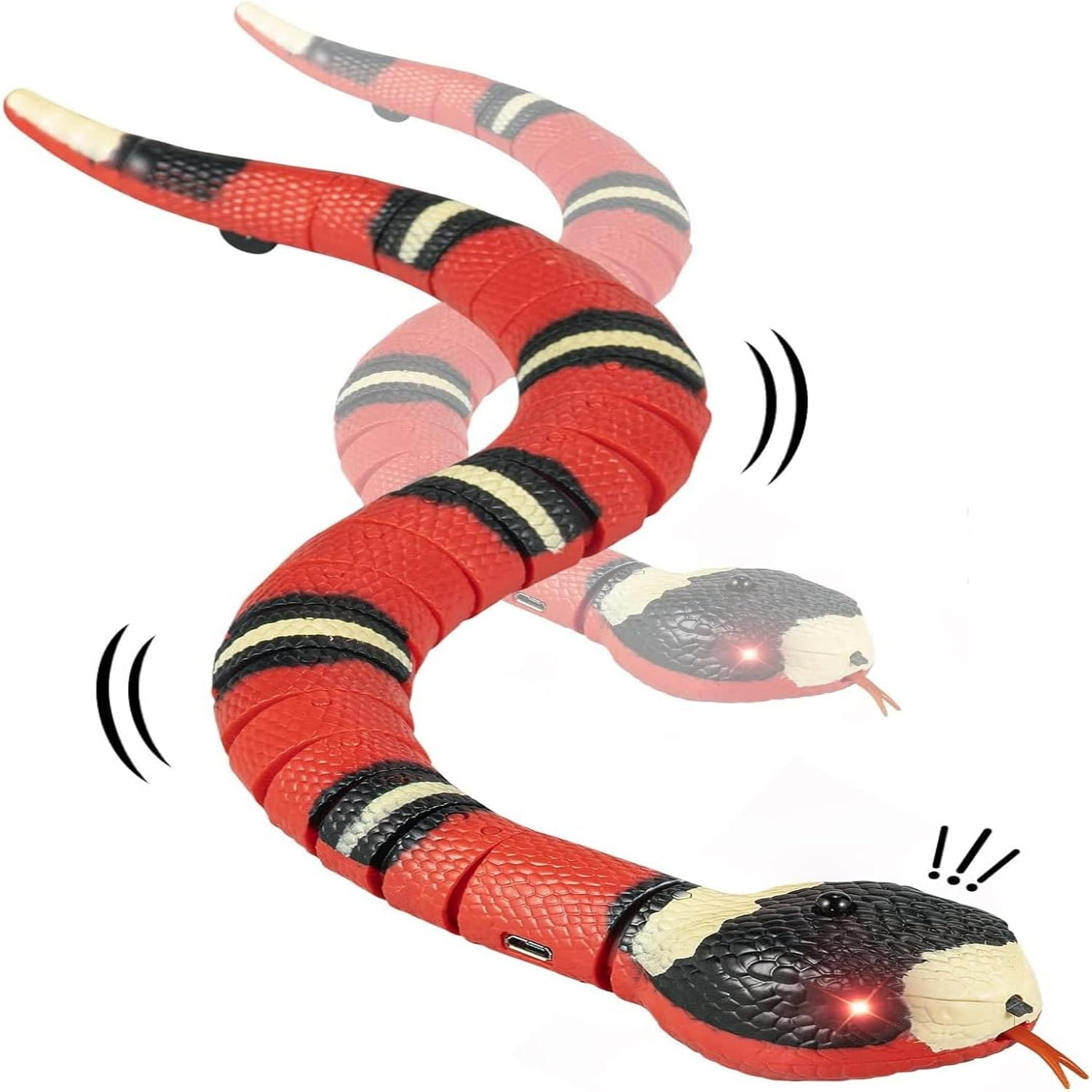 Engaging and Interactive Cat and Dog Toy: Realistic Snake Toy with ...