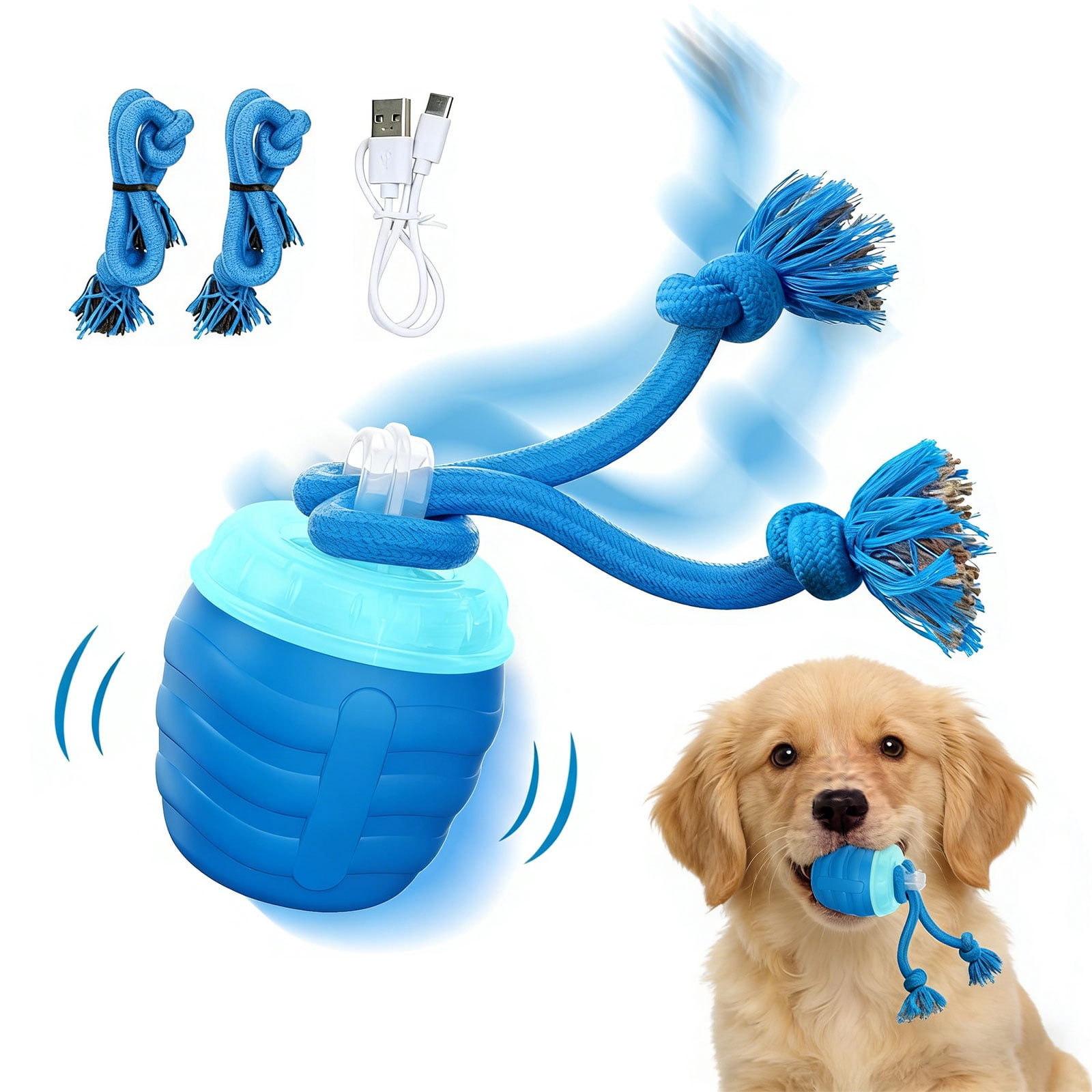 Engaging Pet Toy for Dog Irregularly Rolled Pattern Rechargeable and ...