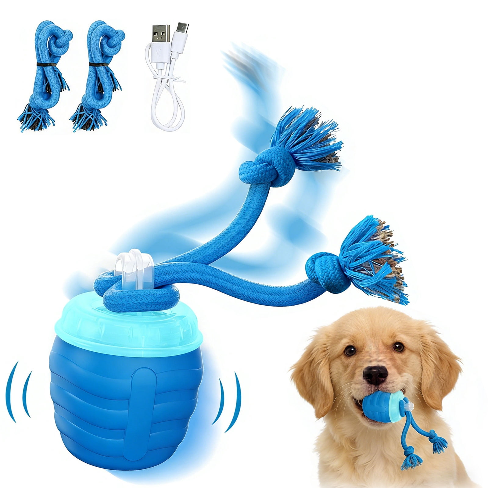 Engaging Pet Toy for Dog Irregularly Rolled Pattern Rechargeable and ...