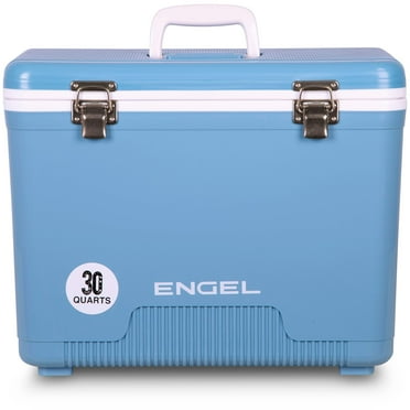 ENGEL 30 Qt Leak-Proof Insulated Ice Chest Fishing Box, Heavy-Duty ...