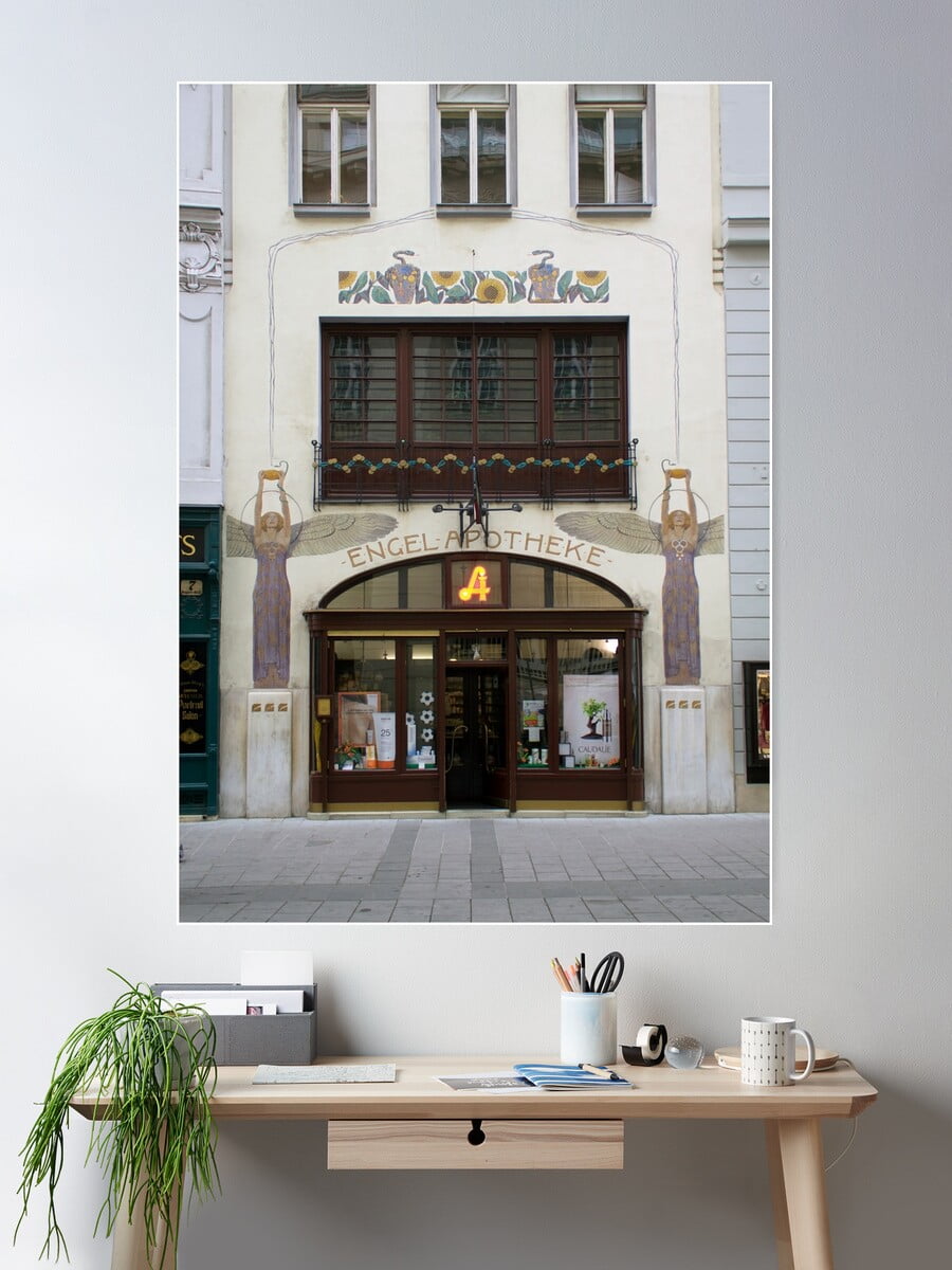 Engel Apotheke, 1010 Vienna Austria Poster Wall Art, Modern Wall Decor ...