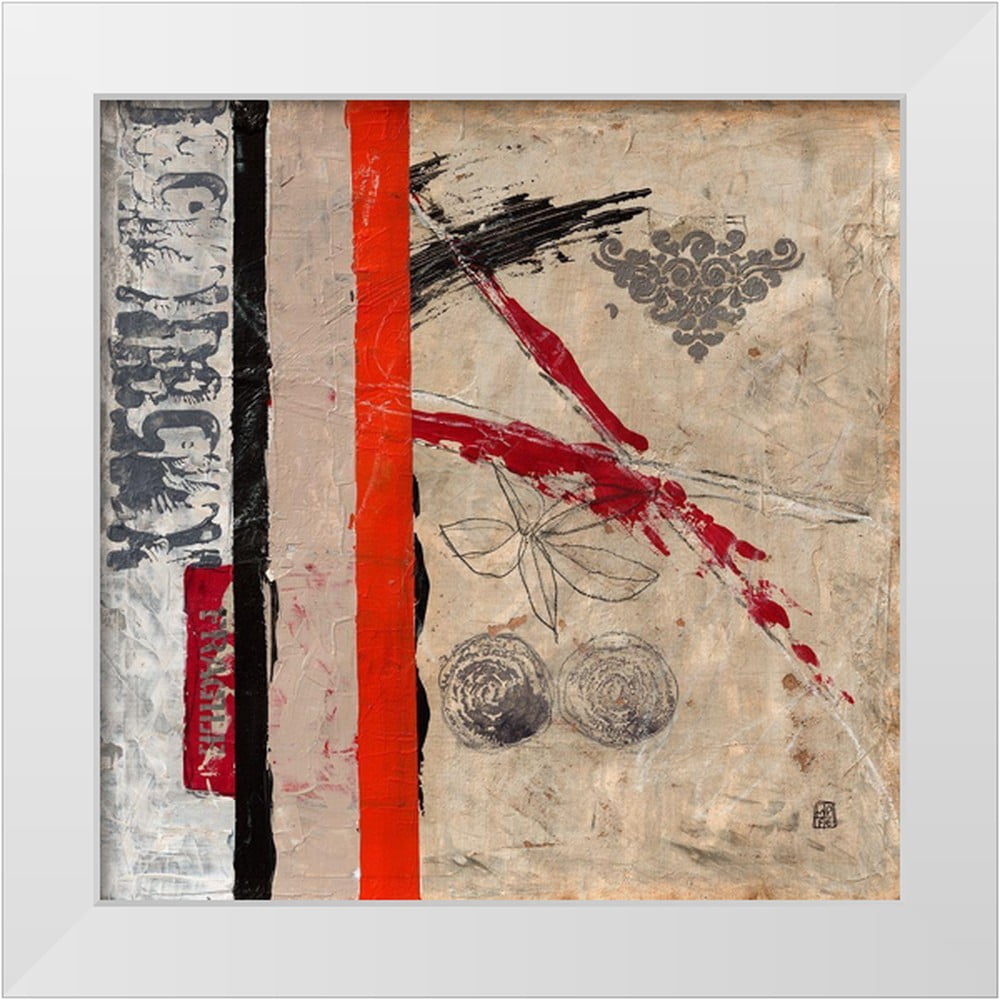 Engelmann, Marie-Pascale 12x12 White Modern Wood Framed Museum Art ...