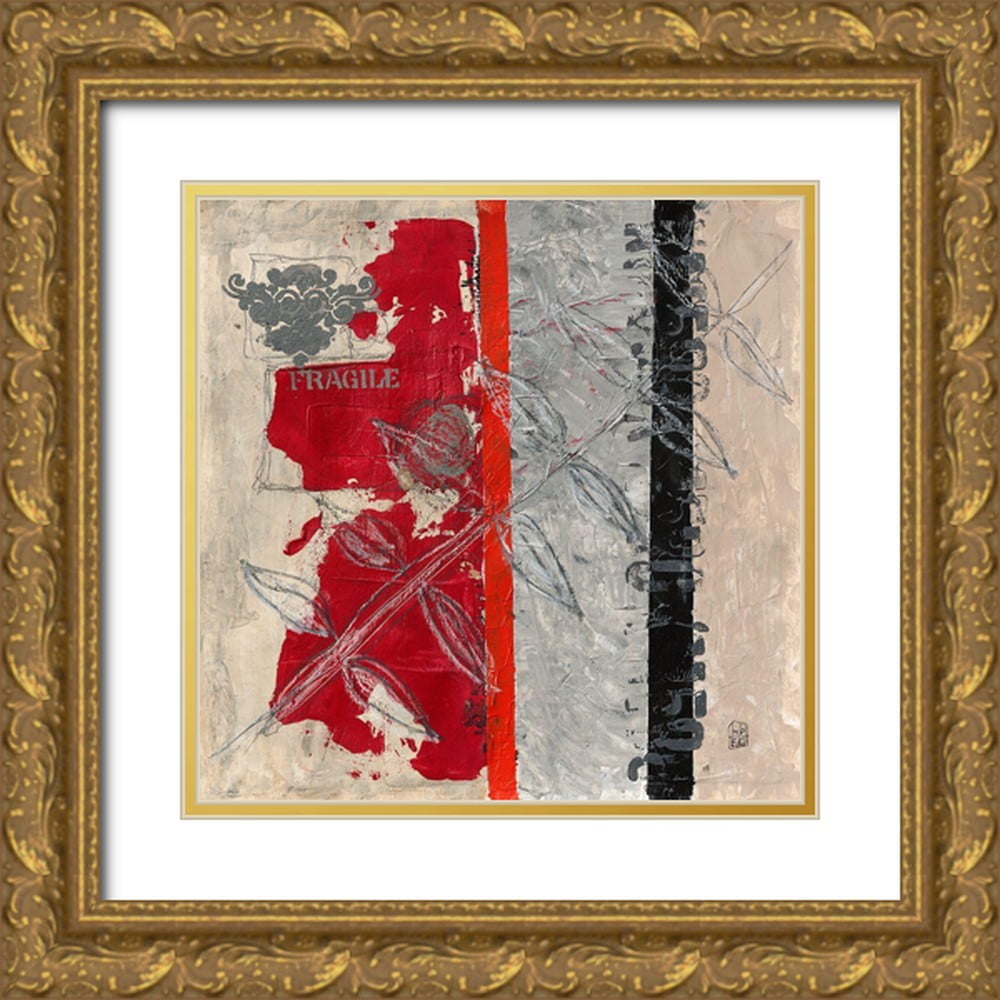Engelmann, Marie-Pascale 20x20 Gold Ornate Wood Framed with Double ...