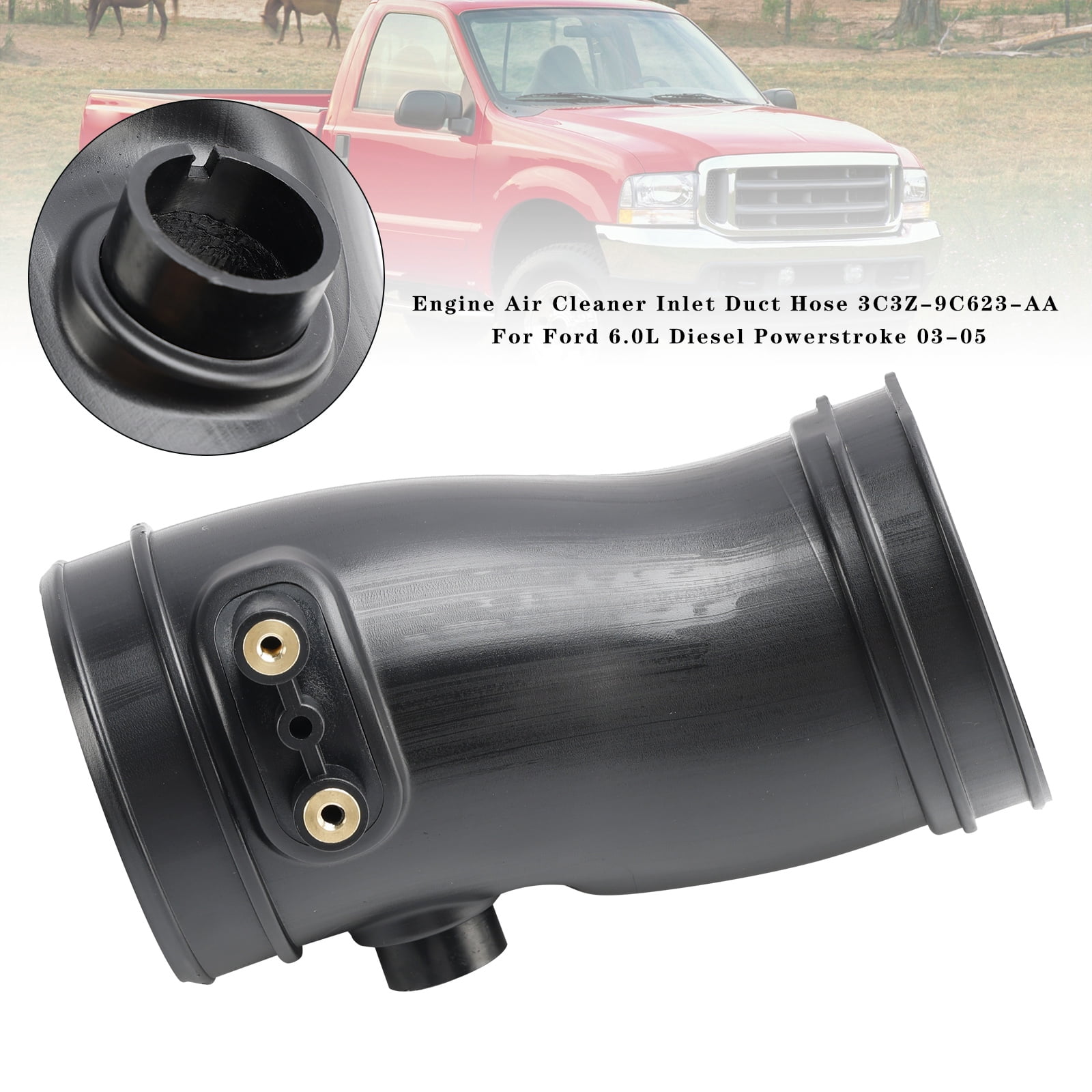 Engine Air Cleaner Inlet Duct Hose 3C3Z-9C623-AA For Ford 6.0L Diesel ...