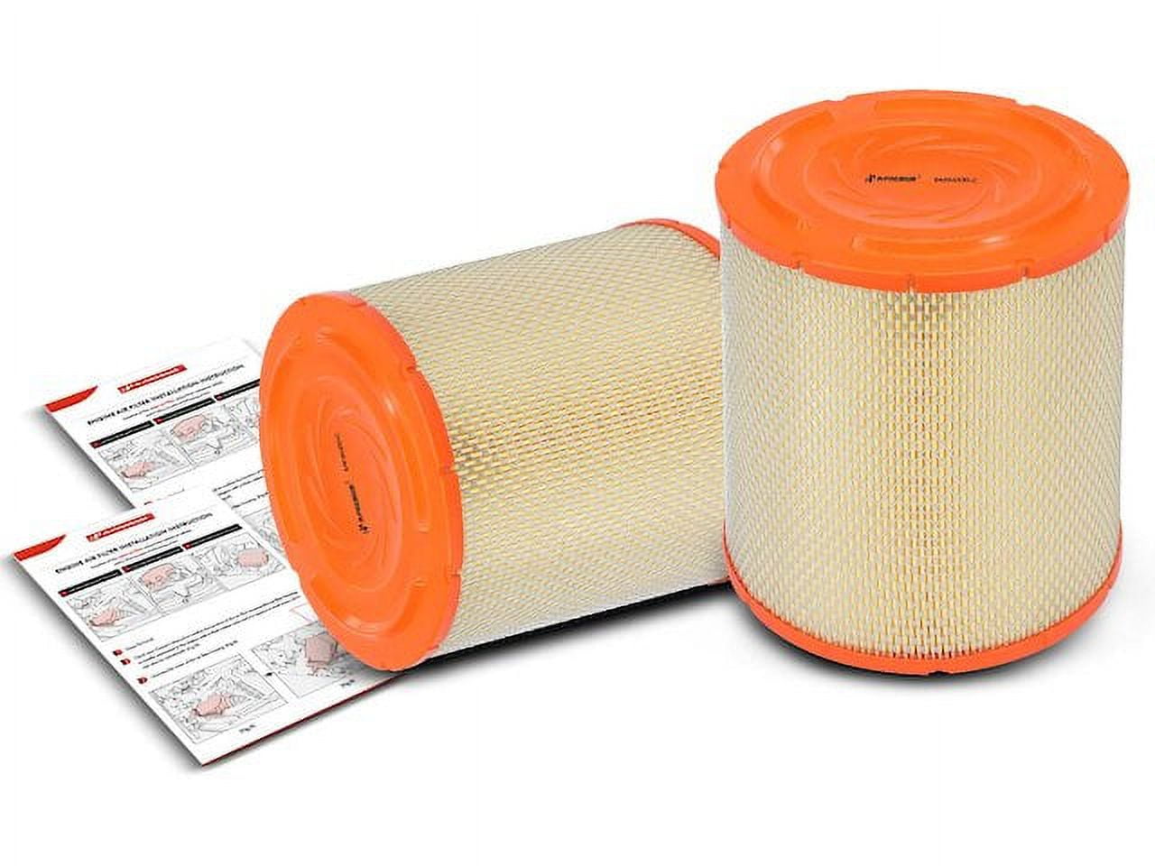 Engine Air Filter Set 2 - Compatible with 2005 - 2022 Isuzu NPR-HD Base ...