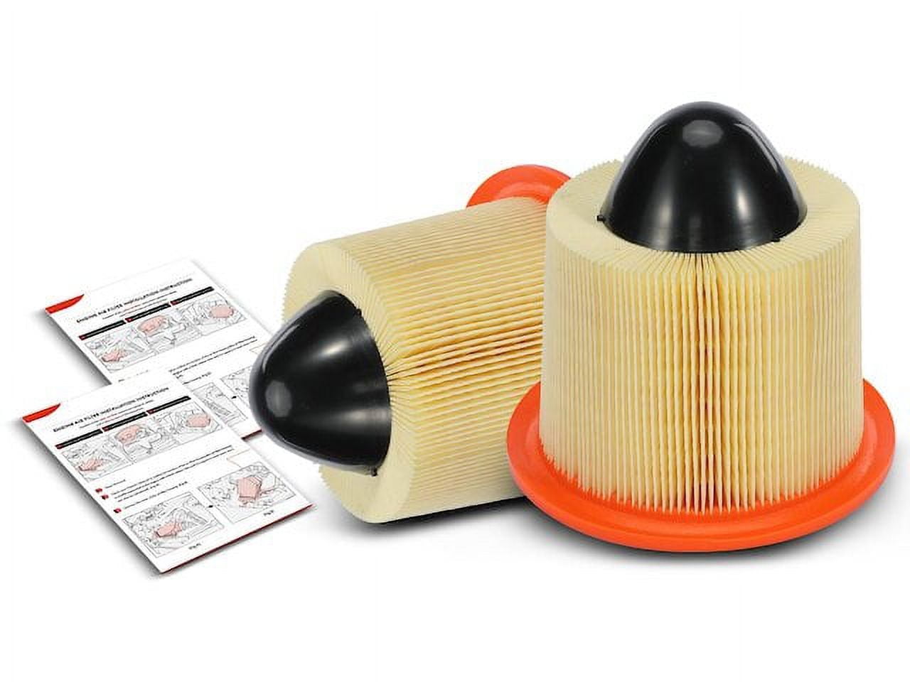 Engine Air Filter Set 2 - Compatible with 1997 - 2008 Ford F-150 1998 ...