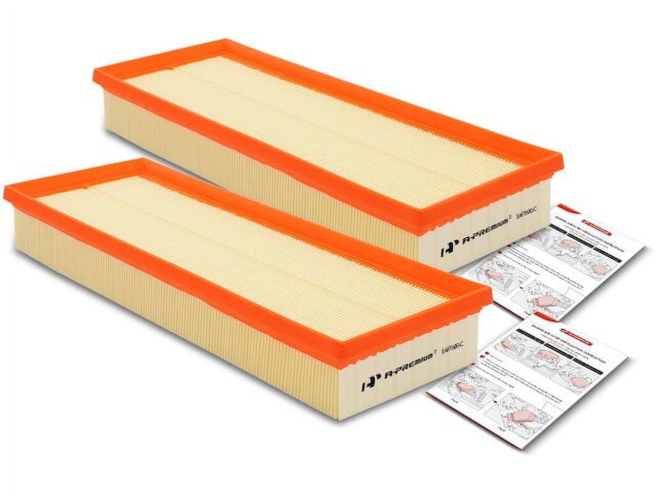 Engine Air Filter Set 2 - Compatible with 2005 - 2006 Mercedes-Benz C55 ...