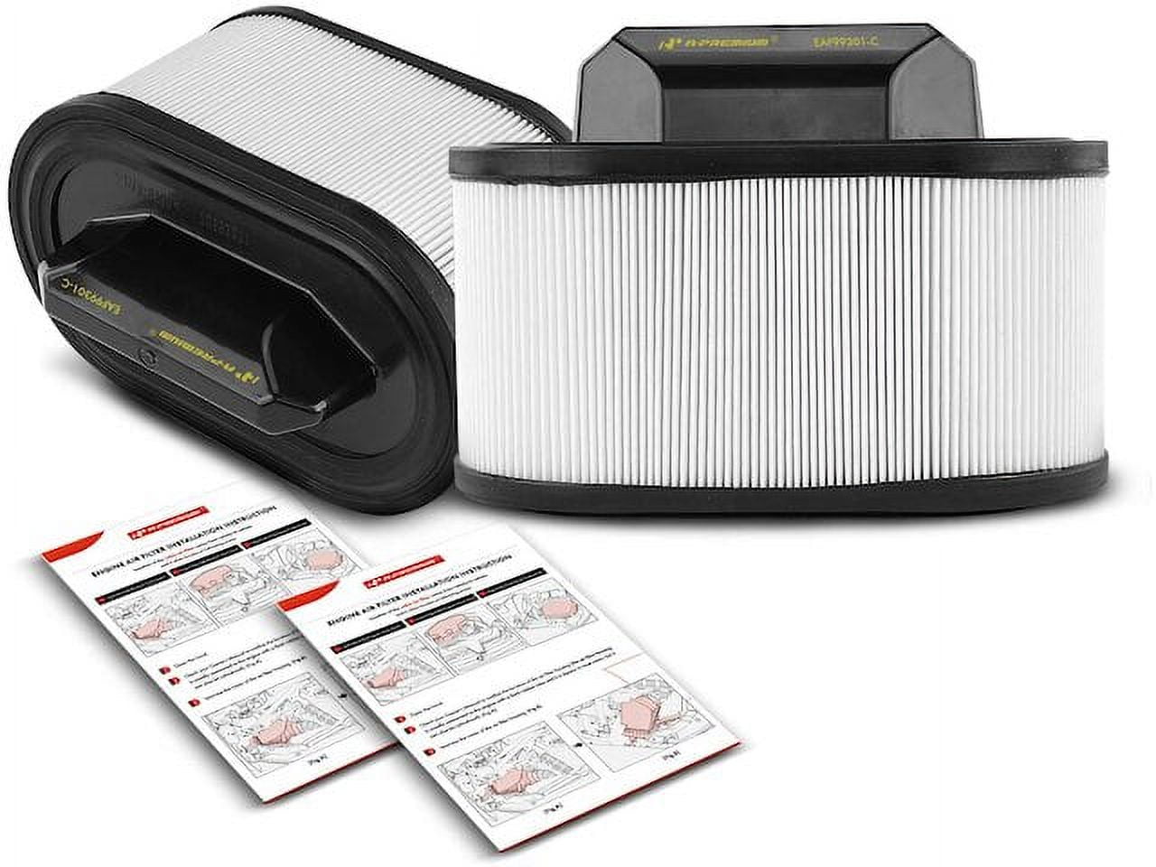 Engine Air Filter Set 2 - Compatible with 2017 - 2022 Maserati Levante ...