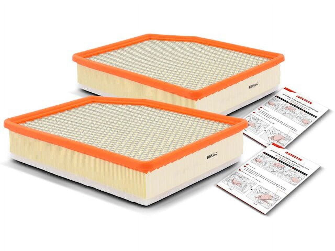 Engine Air Filter Set 2 - Compatible with 2019 - 2023 GMC Sierra 1500 ...