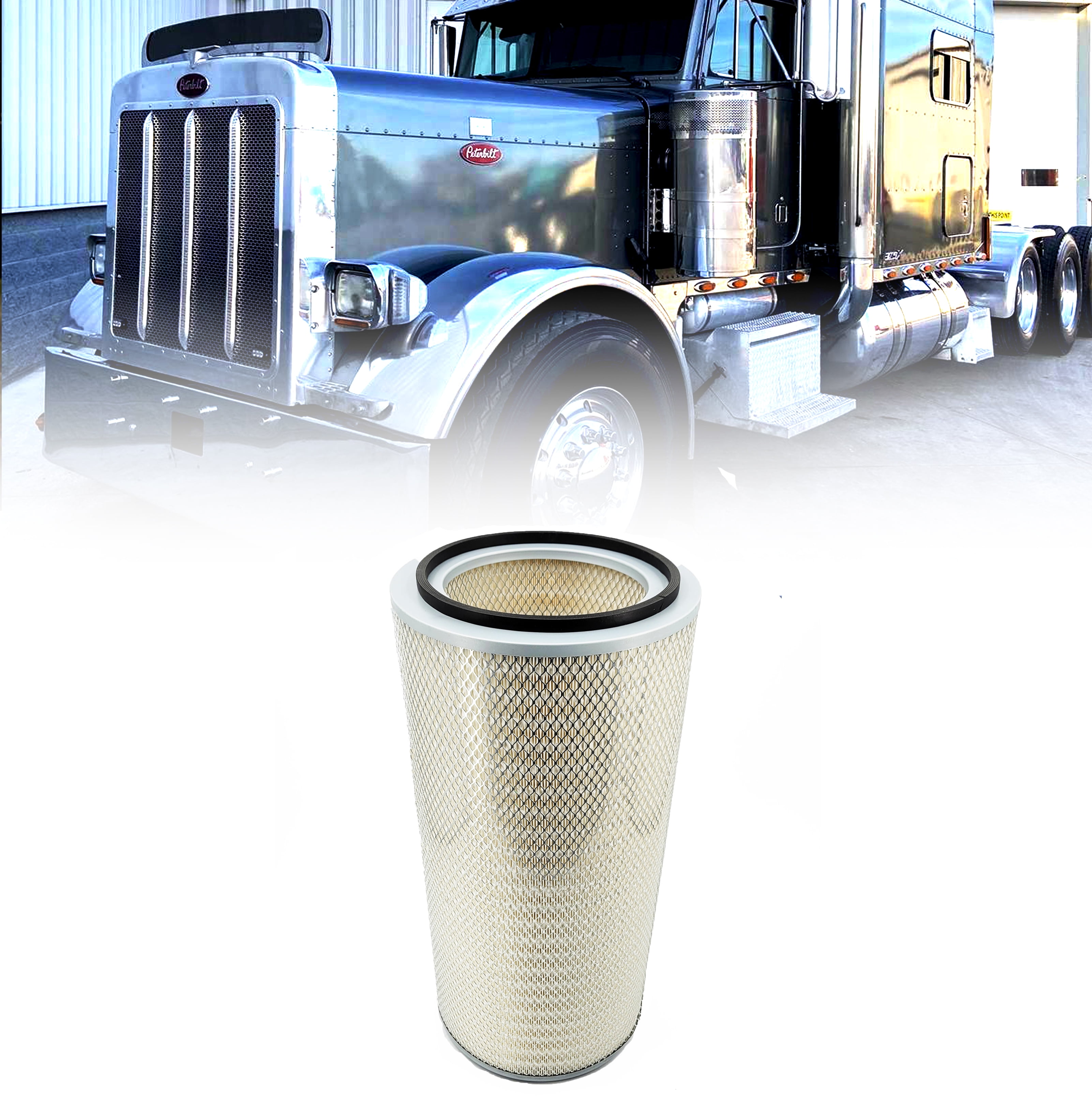 Engine Air Filter for Peterbilt Trucks Replace Baldwin PA2608 AF996M ...