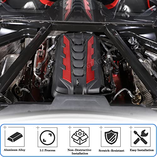 Engine Bay Panel Logo Trim Strip Compatible with Chevrolet Corvette C8 ...