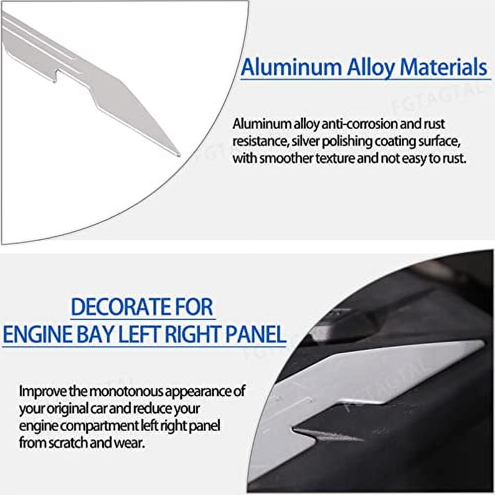 Engine Bay Panel Logo Trim Strip Compatible with Chevrolet Corvette C8 ...