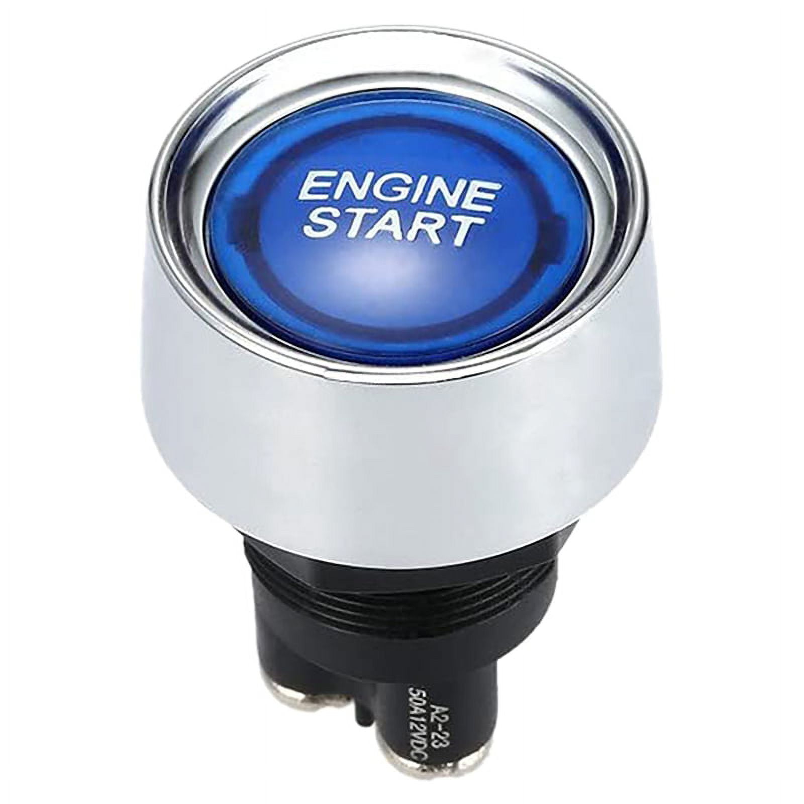 Engine Button Car DC 12V 24V Blue Car Start Engine Button Light Switch ...
