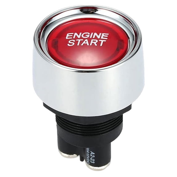 Engine Button Car DC 12V 24V Red Car Engine Button Light Switch Button ...