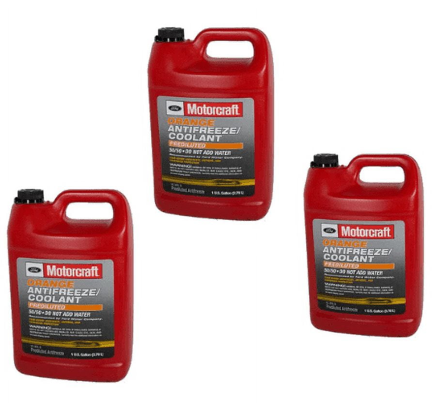 Motorcraft Yellow Antifreeze Coolant Prediluted 50/50 Case of 3 Gallons ...