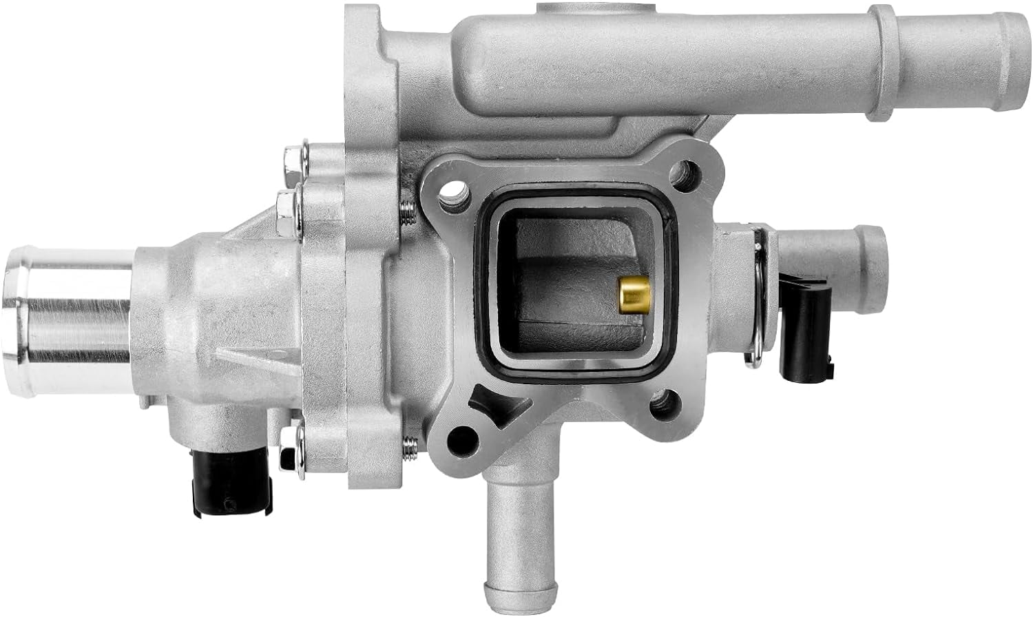 Engine Coolant Thermostat Housing Assembly with Sensor Full Aluminum ...