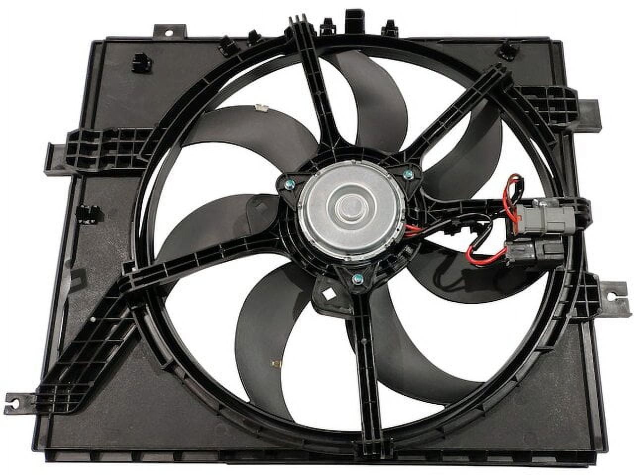 Engine Cooling Auxiliary Radiator Fan Assembly - Compatible with 2012 ...