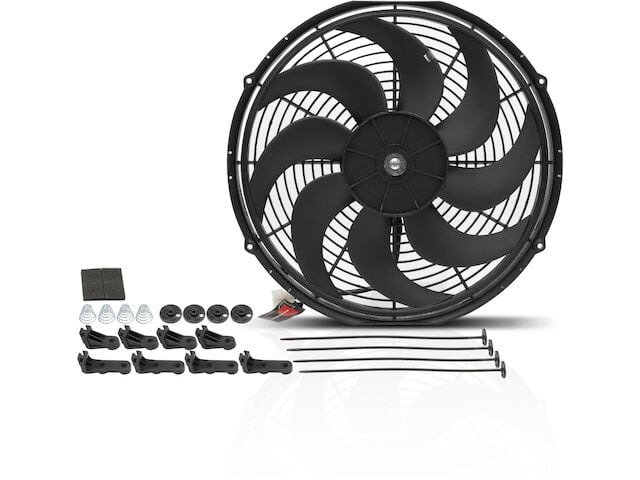 Engine Cooling Fan One Set - Compatible with 2014 - 2016 BMW 328i GT ...