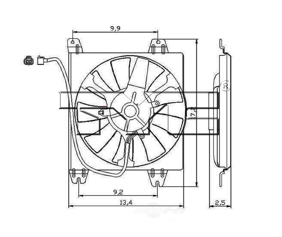 Engine Cooling Fan Pulley Fits select: 2001-2005 CHRYSLER SEBRING, 2002 ...