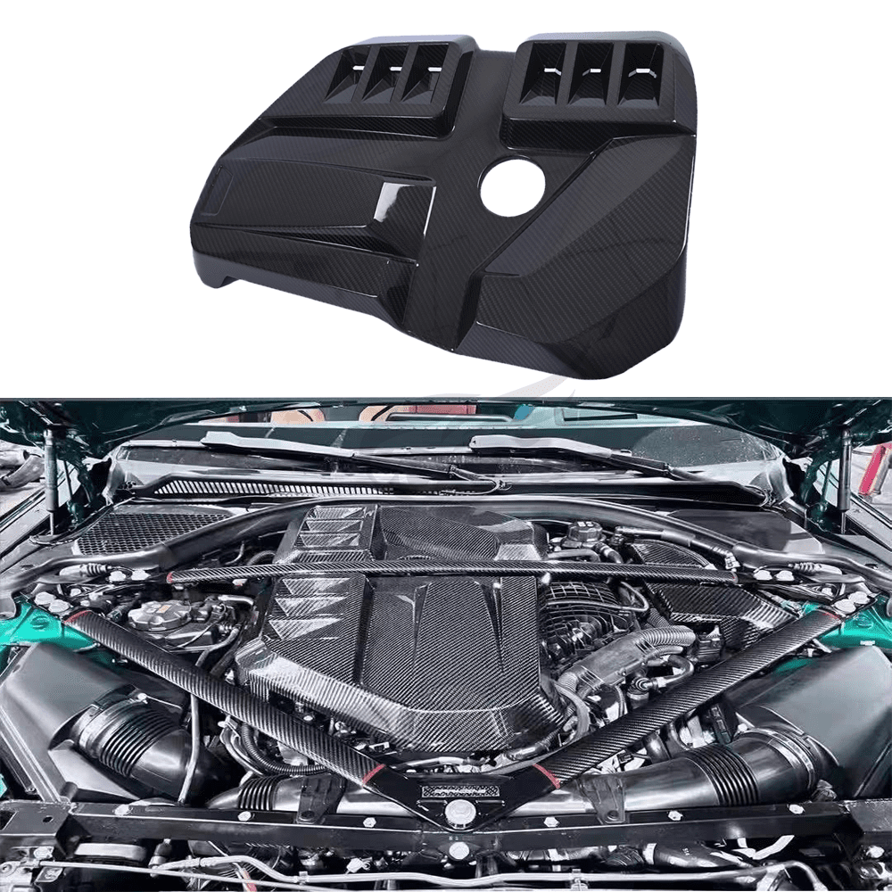 1x Prepreg Dry Carbon Fiber Engine Cover For 2021-2025 BMW G8X M2 M3 M4 ...