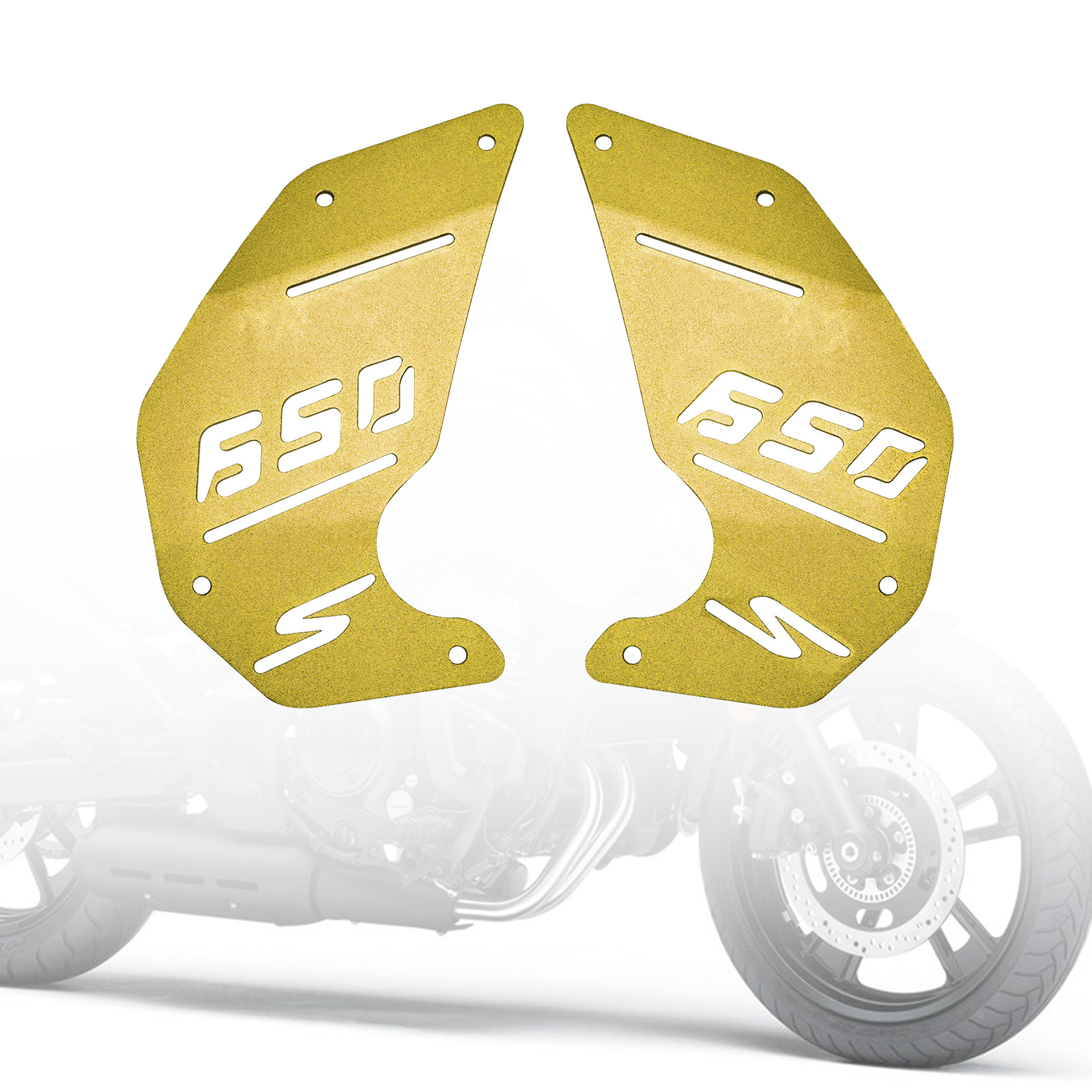 Engine Cover Plate Side Panel Gold For Kawasaki Vulcan S En650 Vn650 15 ...